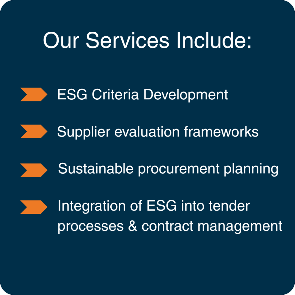 Environmental, Social, and Governance Procurement Services – Local ...